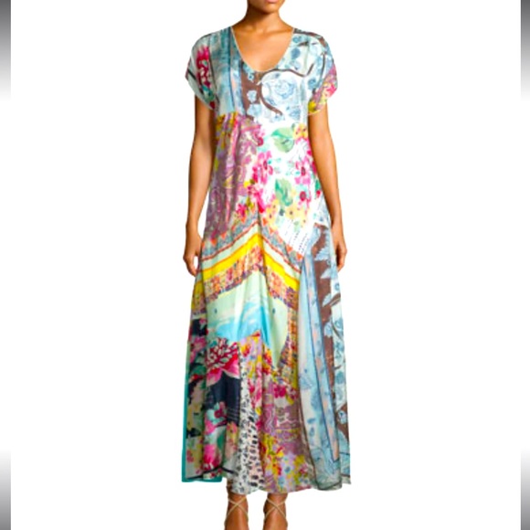 Johnny Was | Dresses | Johnny Was Collection Georgette Maxi Dress Vneck ...
